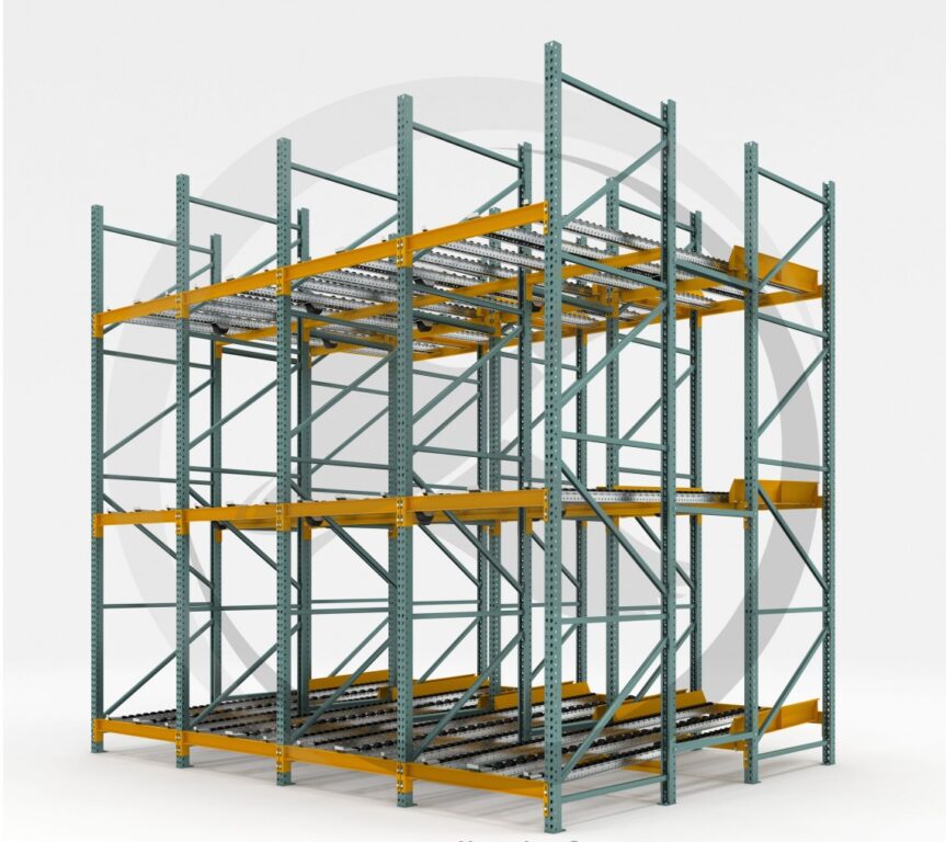 Magnum Wheel Pallet Flow Racking - Barron Equipment & Overhead Doors