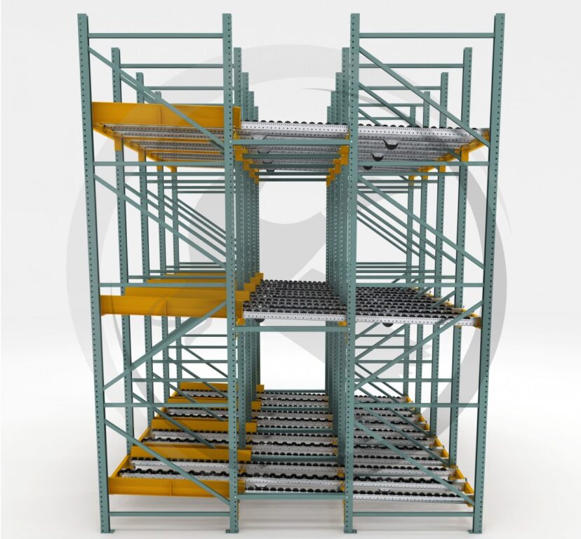 Magnum Wheel Pallet Flow Racking - Barron Equipment & Overhead Doors