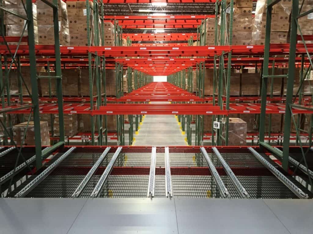 Steel Skate Wheel Pallet Flow Rack - Barron Equipment & Overhead Doors
