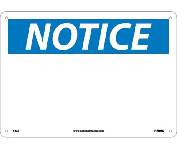 Notice Sign - Barron Equipment & Overhead Doors
