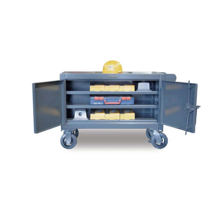 Mobile Maintenance Cart with 5 Drawers and Vise Shelf - Barron ...