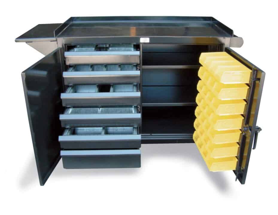 Maintenance Tool Cart with Drawers and Bins - Barron Equipment ...