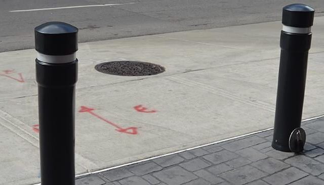 Collapsible Locking Bollard - Barron Equipment & Overhead Doors