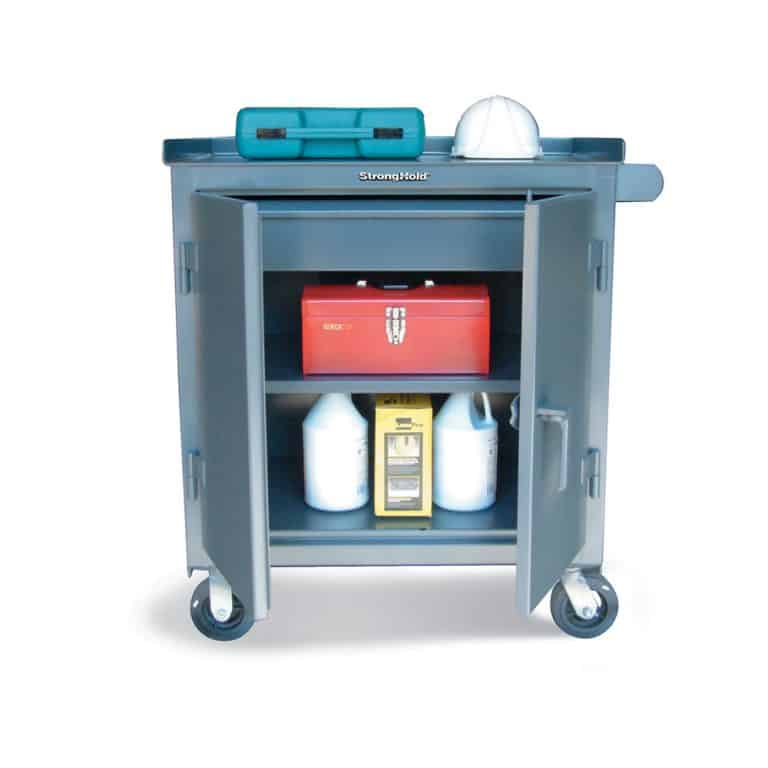 Mobile Maintenance Cart with 5 Drawers and Vise Shelf - Barron ...