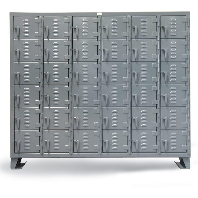 Slope-Top Industrial Locker with 8 Compartments - Barron Equipment ...