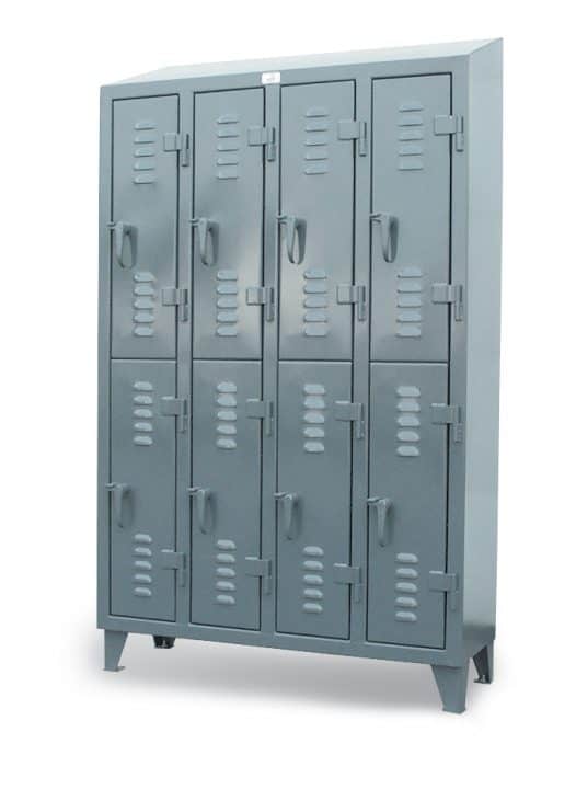 Slope-Top Industrial Locker with 8 Compartments - Barron Equipment ...