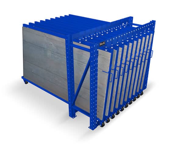 Roll Out Vertical Sheet Rack - Barron Equipment & Overhead Doors