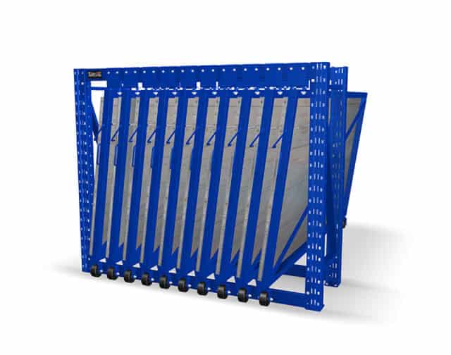 Roll Out Vertical Sheet Rack - Barron Equipment & Overhead Doors