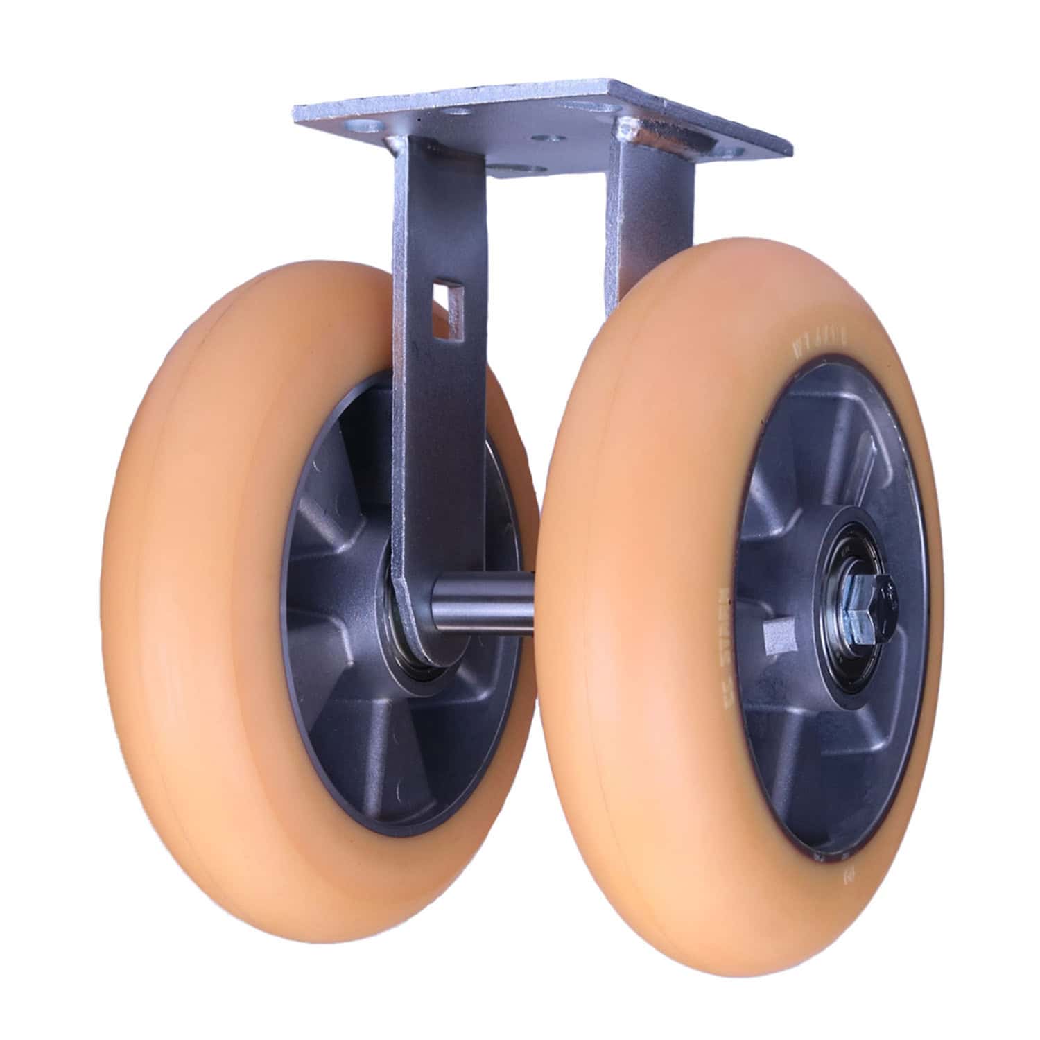 8 Inch Dual Wheel Kingpinless Rigid Caster with High Capacity ...