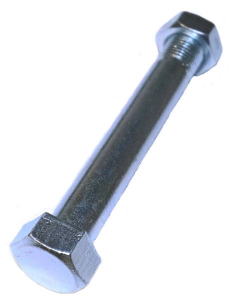 Plain Caster Axle with Lock Nut - Barron Equipment & Overhead Doors