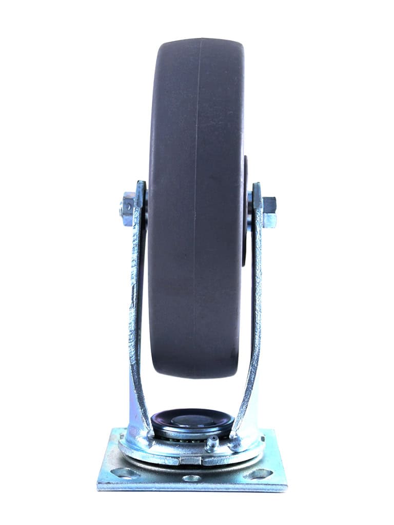 8 Inch Industrial Swivel Caster with Rubber Wheel - Barron Equipment ...