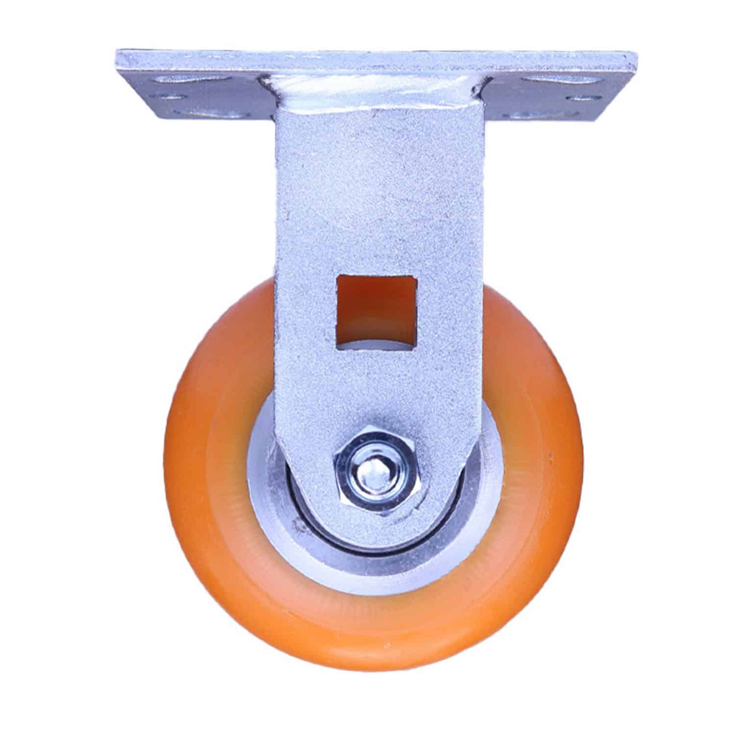 4 Inch Kingpinless Rigid Caster with Polyurethane Wheel - Barron ...