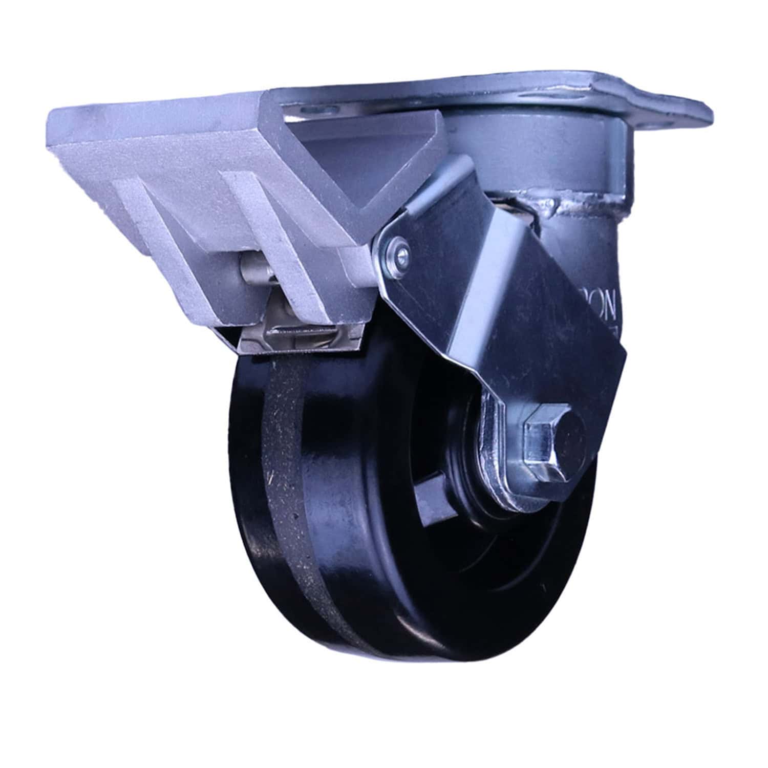 5" Kingpinless Phenolic Caster with Face Brake | 60.52.50.PHB.FCB