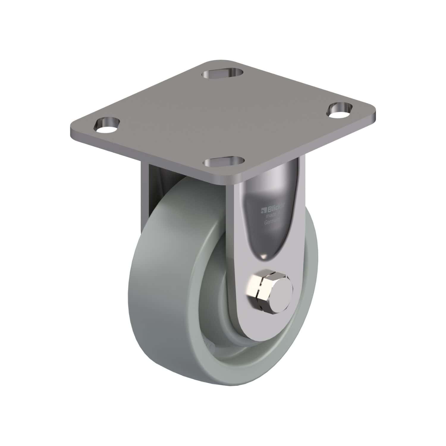 Blickle BKSX-SPOG 100XK-14 Rigid Caster with Nylon Wheels