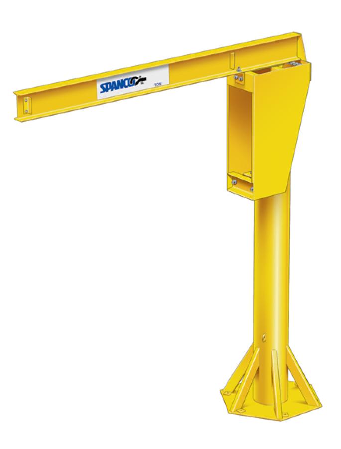 Spanco Freestanding Jib Cranes - Barron Equipment & Overhead Doors