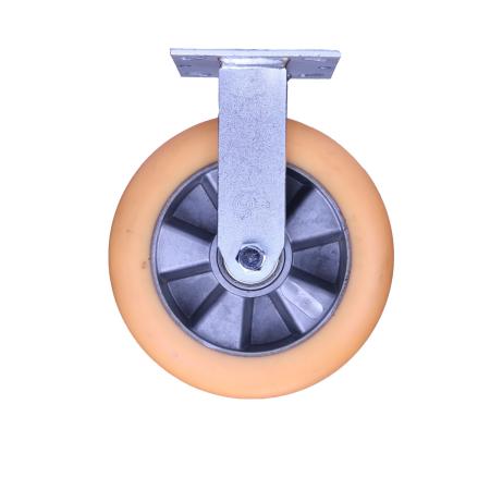 8-Inch Kingpinless Rigid Caster with High Capacity Polyurethane Wheel